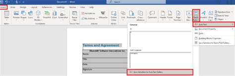 Create Reusable Components In Word Using Quick Parts Bloom Software