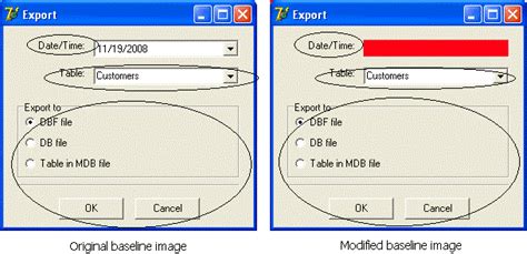 c comparing images in which some parts are variable but should not
