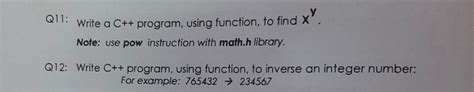 Solved Q11 Write A C Program Using Function To Find X