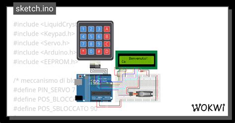 Cassaforte Wokwi Esp32 Stm32 Arduino Simulator