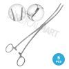 5 Bozeman Uterine Dressing Forceps 10 Double Curved Surgical Mart