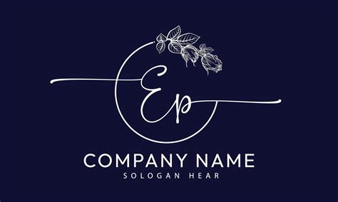 Ep P E Initial Signature Logo Template 53218449 Vector Art At Vecteezy