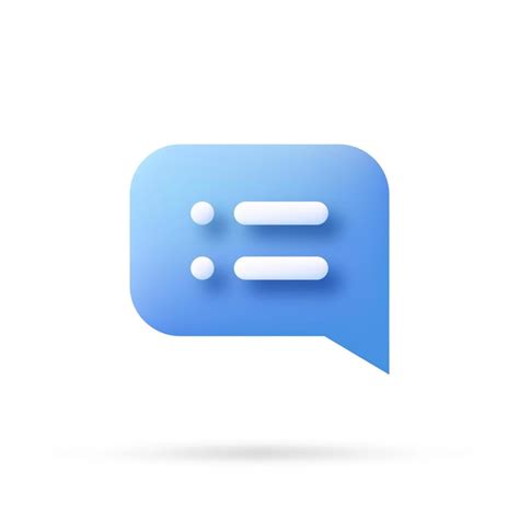 Speech Bubble 3d Icon Vector Illustration Communication Dialog Bubble 22812210 Vector Art At