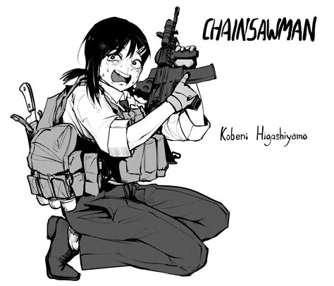 Higashiyama Kobeni Chainsaw Man Drawn By Epakim Danbooru