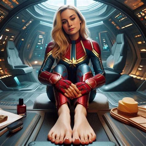 Captain Marvel Feet 2 By Feetloverai On Deviantart