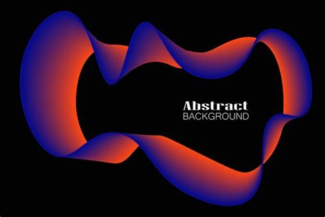 Premium Vector Abstract Background With Dynamic Linear Waves Vector Illustration In Flat