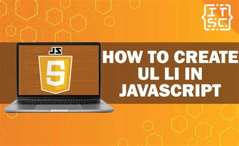 How To Create Ul Li In Javascript