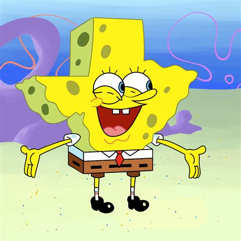 If Texas Spongebob Was Recreated In The Modern Style Art By Me R Spongebob