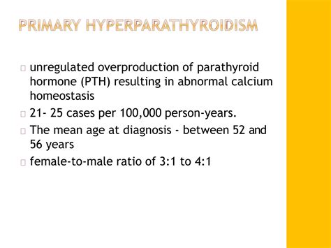 Hyperparathyroidism Pptx Bone And Joint Conditions Diseases And Conditions