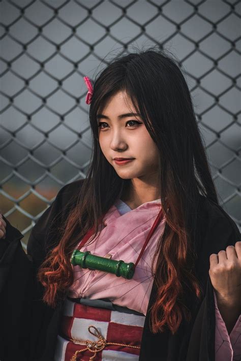 Nezuko Kamado Kimetsu No Yaiba Demons Slayer Cosplay Kamado Slayer
