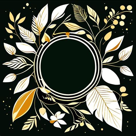 Premium Vector Elegant Boho Frames With Leaves