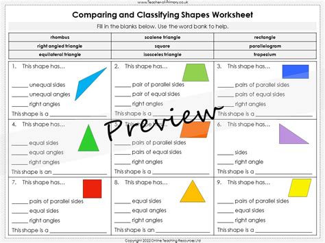 Geometry Properties Of Shapes Year 4 Teaching Pack 3