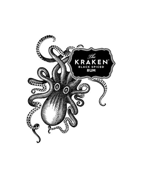 Kraken Rum Logo Vector