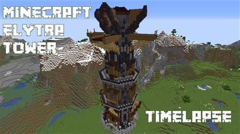 Minecraft Elytra Tower Build Timelapse 116 Youtube Shorts Youtube