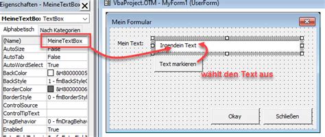 VBA Text In Textbox Markieren EKiwi Blog De