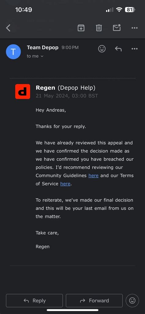 Banned On 8 Year Old Account With 1k Transactions Rdepop