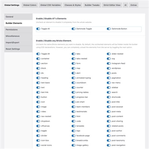 Features Advanced Themer