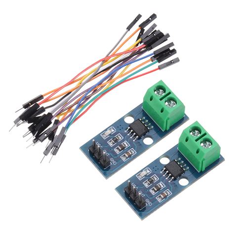 Uxcell Pcs Acs Current Sensor Module A Hall Effect Current Sensor Ac Dc With Cable