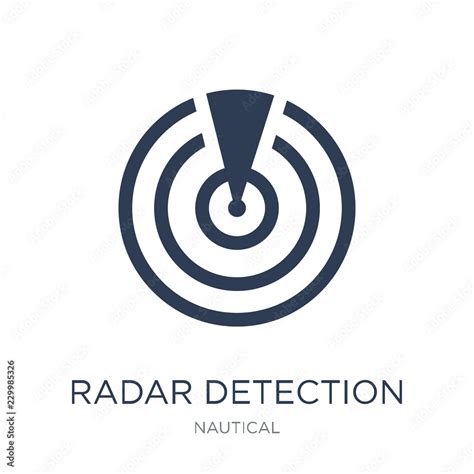 Radar Detection Icon Trendy Flat Vector Radar Detection Icon On White Background From Nautical