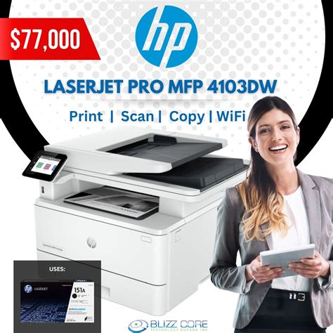 Hp Laserjet Pro Mfp 4103dw Printer 2z627a Blizz Core Technology