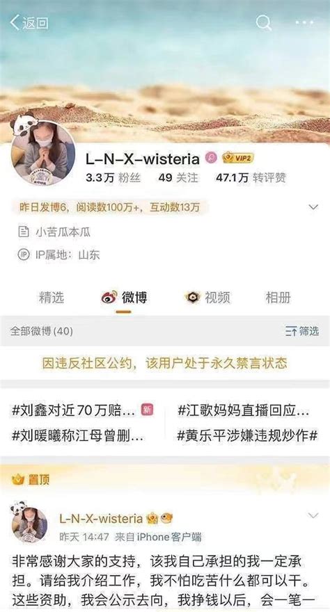 刘鑫微博被永久禁言！为支付70万赔偿款，发起网络打赏凤凰网