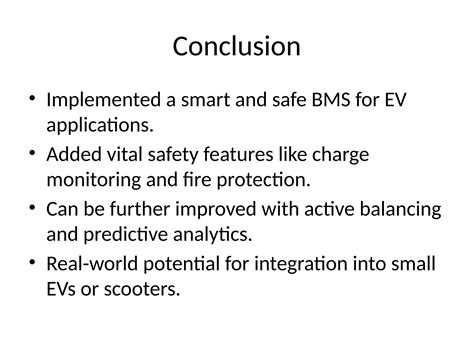 Battery Management System Bms With Charge Monitor And Fire Protection Pptx