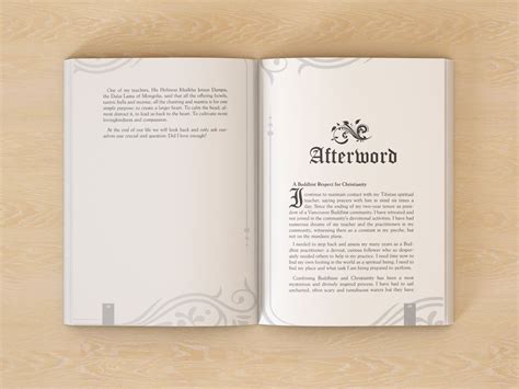 Book Interior Setup In Medieval Style Magical Book Page Design