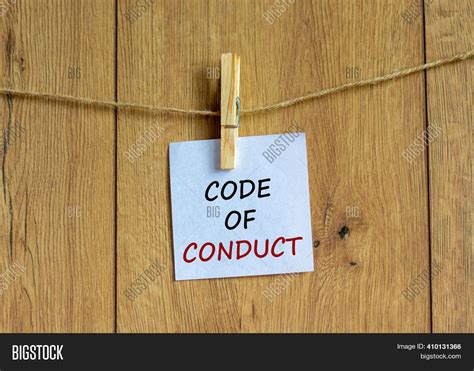 Code Conduct Symbol Image And Photo Free Trial Bigstock