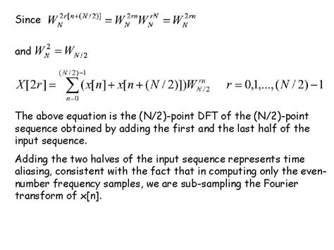 Decimationinfrequency Fft Algorithm The Decimationintime Fft Algorithms Are