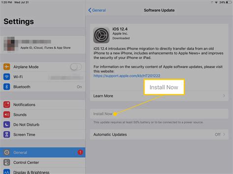How To Update Your IPad
