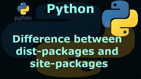 Python Difference Between Dist Packages And Site Packages YouTube