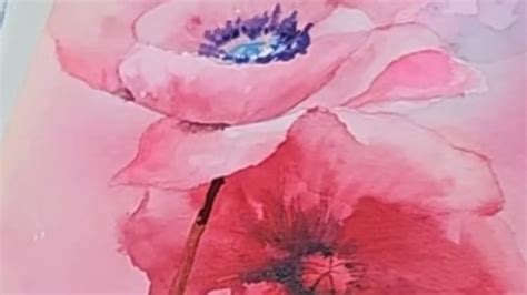 🎨🌈 ️🌻꽃수채화 채색 Quick View풍자까수채화 Youtube