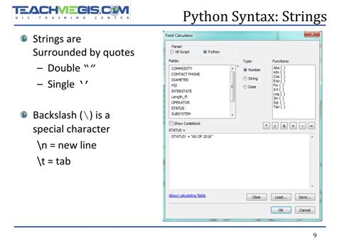 Ppt Using Python In The Field Calculator In Arcgis Desktop Powerpoint
