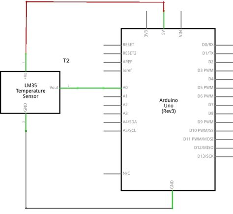 Temperature Sensor Circuit Diagram Using Lm35 Circuit Diagram