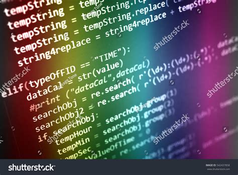Computer Programming Often Shortened Programming Process 스톡 사진
