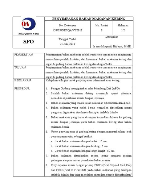 11 158 Spo Penyimpanan Bahan Makanan Kering Pdf