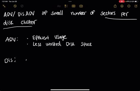 Solved What Are The Advantages And Disadvantages Of Having A Small Number Of Sectors Per Disk
