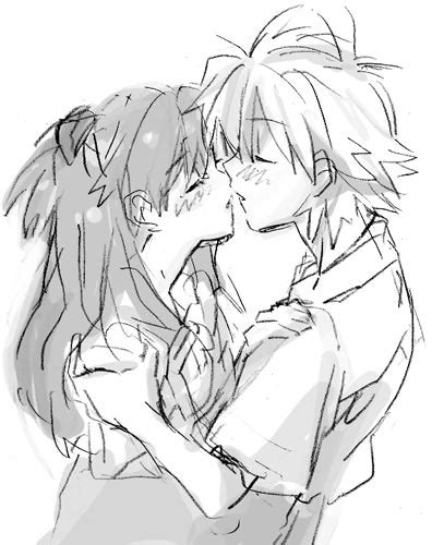 Souryuu Asuka Langley And Nagisa Kaworu Neon Genesis Evangelion Drawn