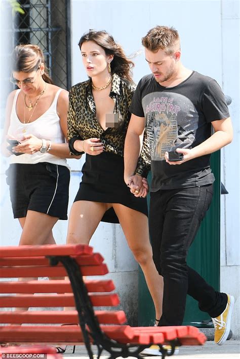 Bella Thorne Suffers Wardrobe Malfunction As She Steps Out With