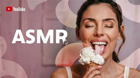 Asmr Woman Licking Ice Cream For Deep Relaxation And Sleep