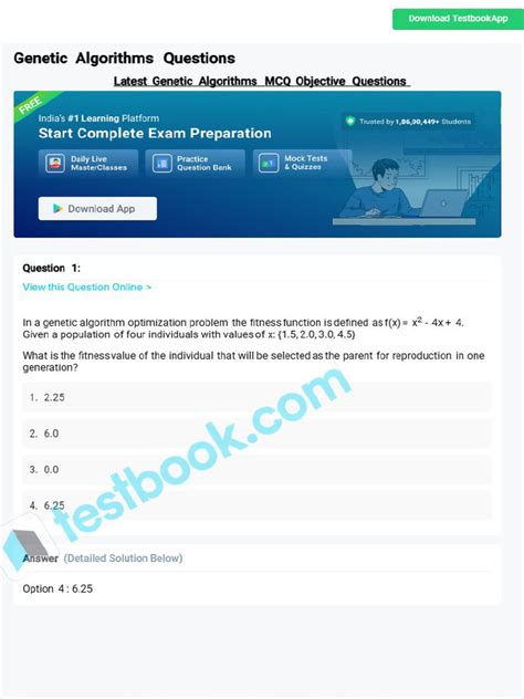Mcq On Genetic Algorithms 5eea6a0e39140f30f369e524 Pdf