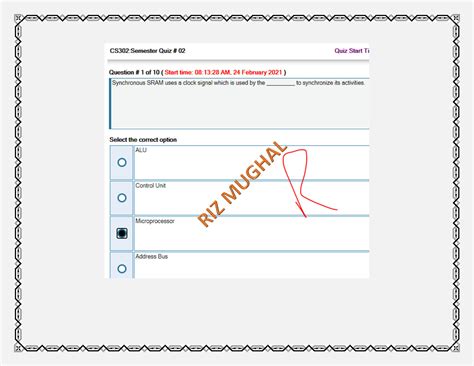 SOLUTION Cs302 Quiz 2 Lecture 33 To 43 Studypool