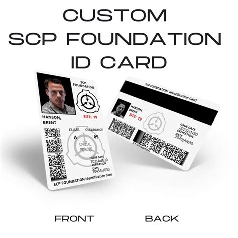 Scp Access Card Etsy