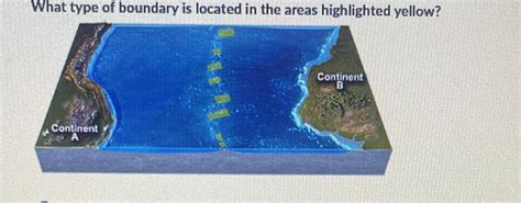 [solved] What Type Of Boundary Is Located In The Areas Highlighted Yellow Course Hero
