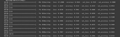 Accuracy Keeps On 50 While Training Convolutional Neural Networks In