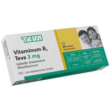 Vitaminum B2 Teva 50 Sztuk Porównaj Ceny Allegropl