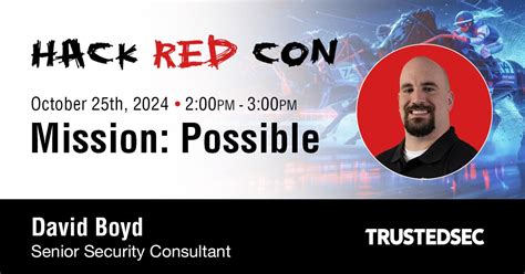 Trustedsec On Linkedin Hackredcon Socialengineering Cybersecurity