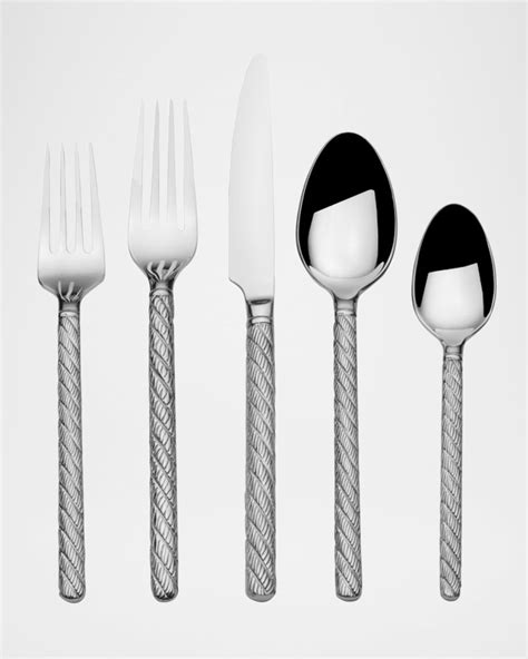 Wallace Silversmiths Giorgio 5 Piece Dinner Flatware Set Horchow