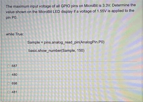 Solved The Maximum Input Voltage Of All Gpio Pins On