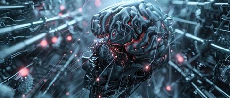 Neuromorphic Processor Abstract Concept Art Premium Ai Generated Image